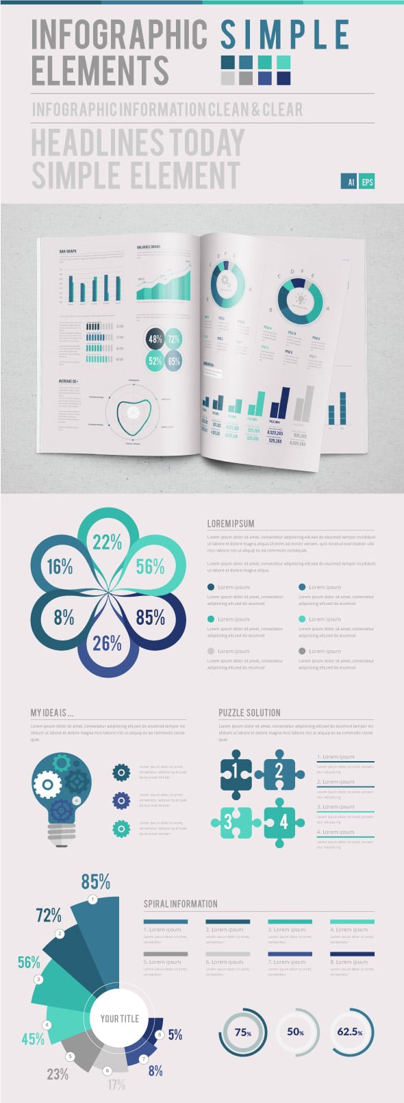 15 mẫu thiết kế Infographic tốt nhất trên GraphicRiver | Envato Tuts+