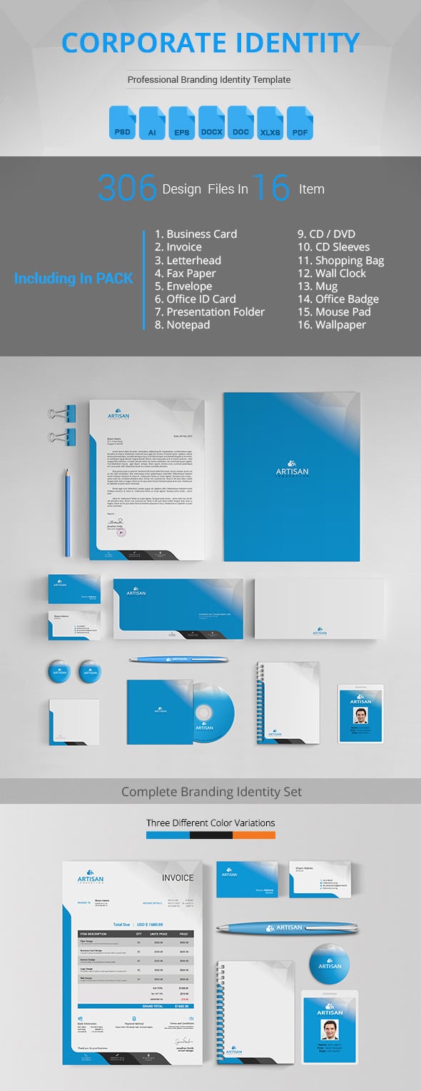 15 Paket Identitas Merek Perusahaan - dengan Desain Kreatif | Envato Tuts+