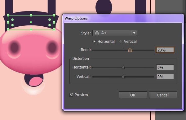 How to Make a Cute Pig Face Icon With Simple Gradient Mesh in Adobe ...