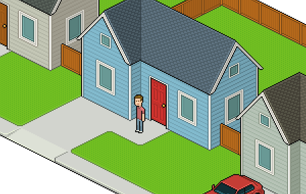 How to Create an Isometric Pixel Art Neighborhood Block in Adobe Photoshop
