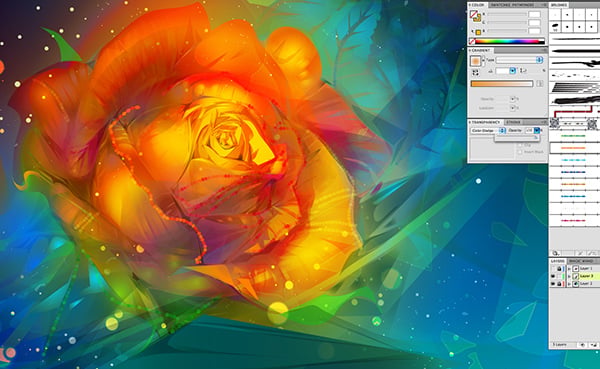 Experiment With Color in Adobe Illustrator to Create an Abstract Rose ...