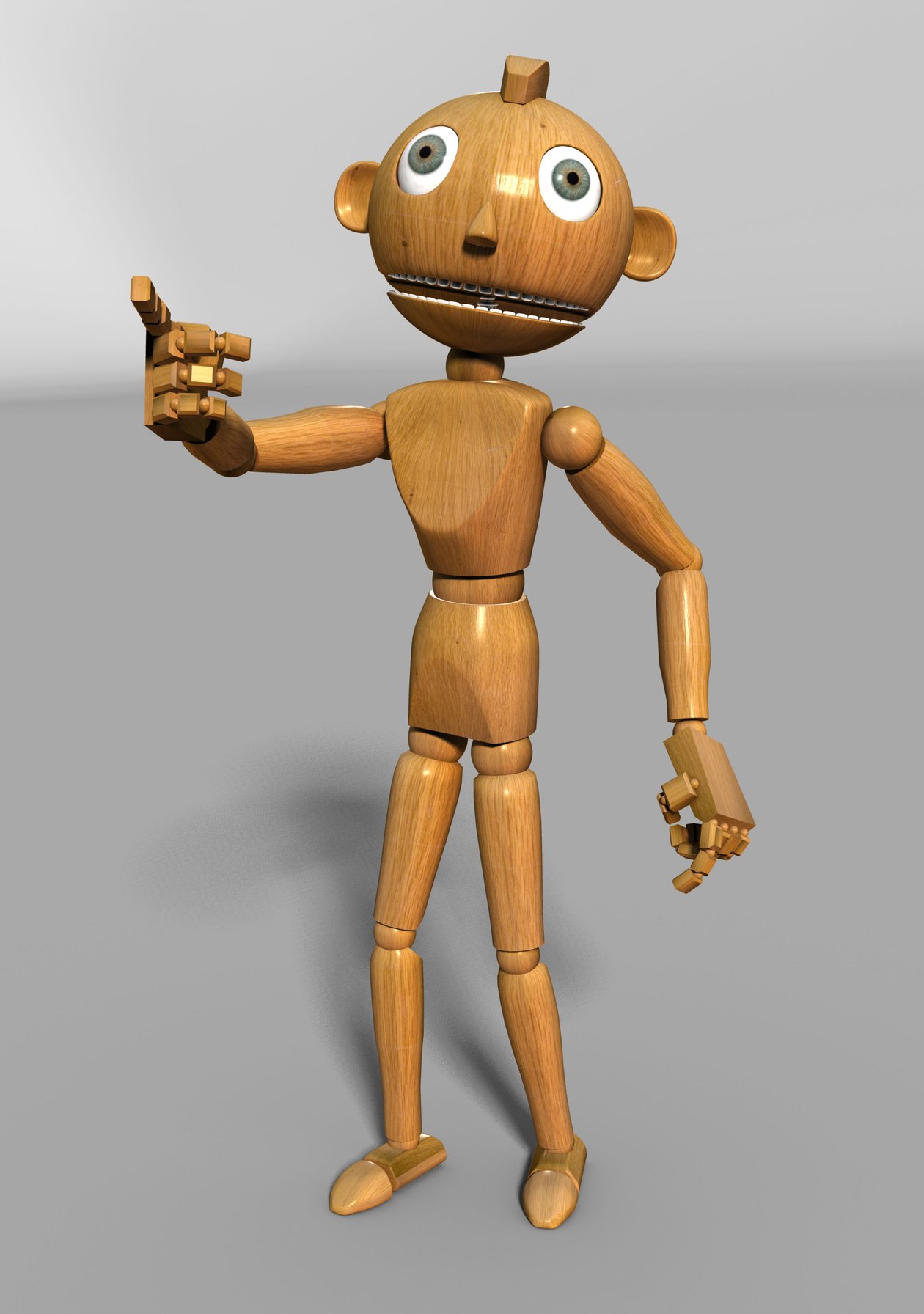 Creating and Rigging a Non-Deformable Wooden Character in Maya: Part 1 ...