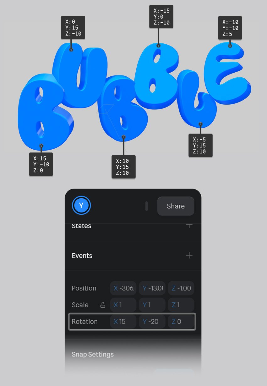 How to create an animated 3D bubble text effect in Spline | Envato Tuts+