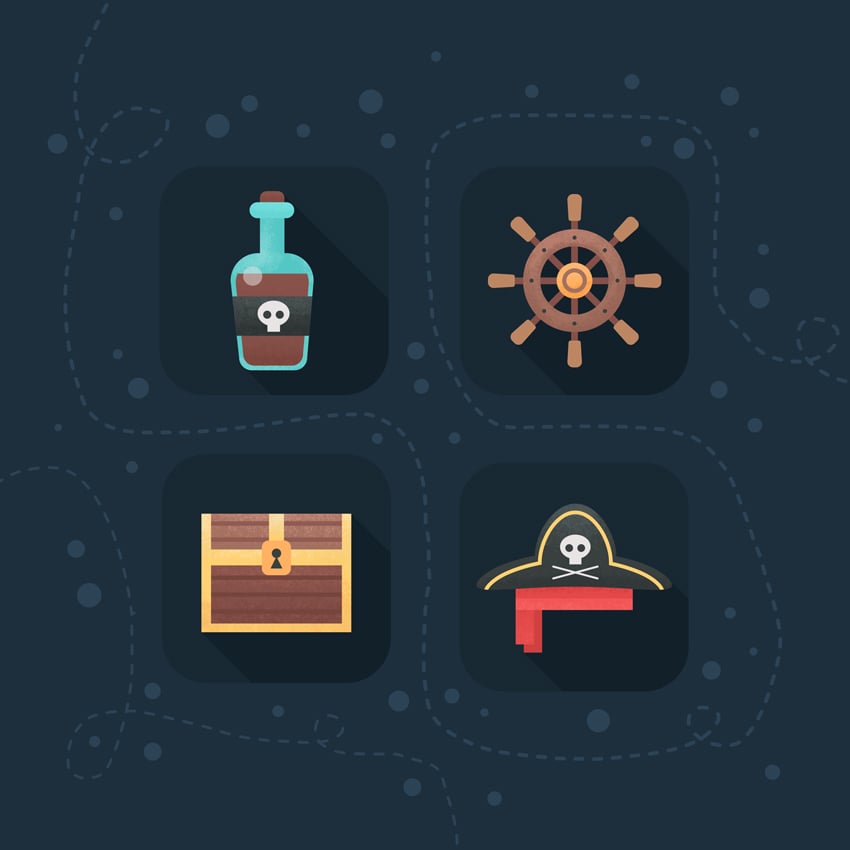How to Create Flat Pirate Icons in Adobe Photoshop | Envato Tuts+