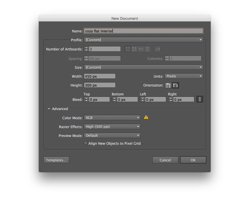 How to Create a Cozy Flat Design Interior in Adobe Illustrator | Envato ...