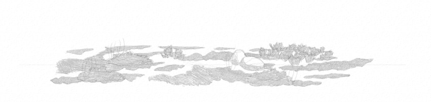 How to Draw Grass, Ground, and Rocks