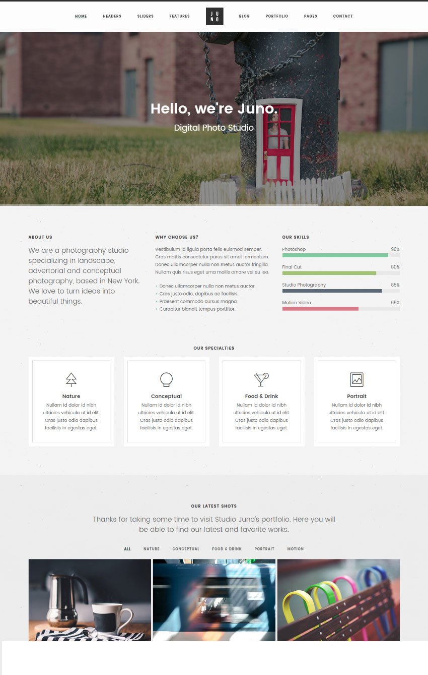 15+ Template Situs Satu Halaman Terbaik Dengan Desain yang Responsif ...