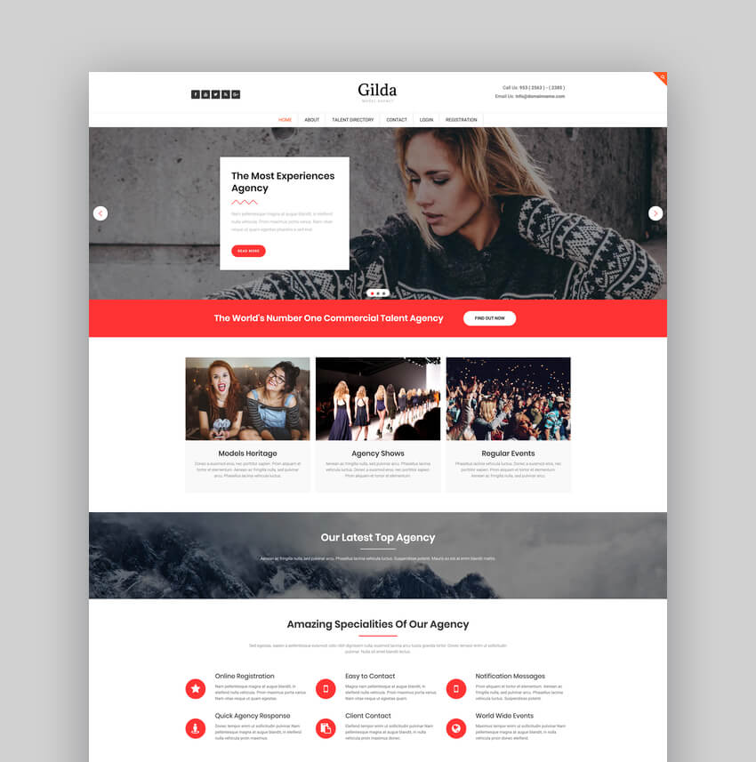 20+ Best Model Agency WordPress Themes 2025 | Envato Tuts+