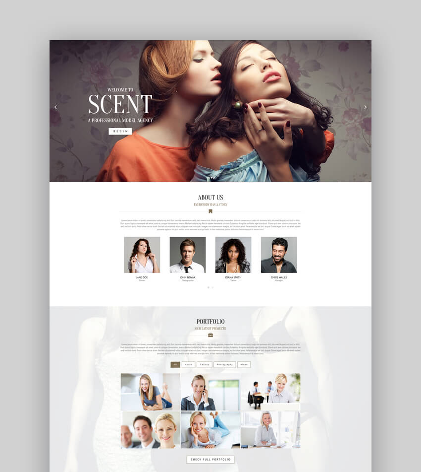20+ Best Model Agency WordPress Themes 2025 | Envato Tuts+
