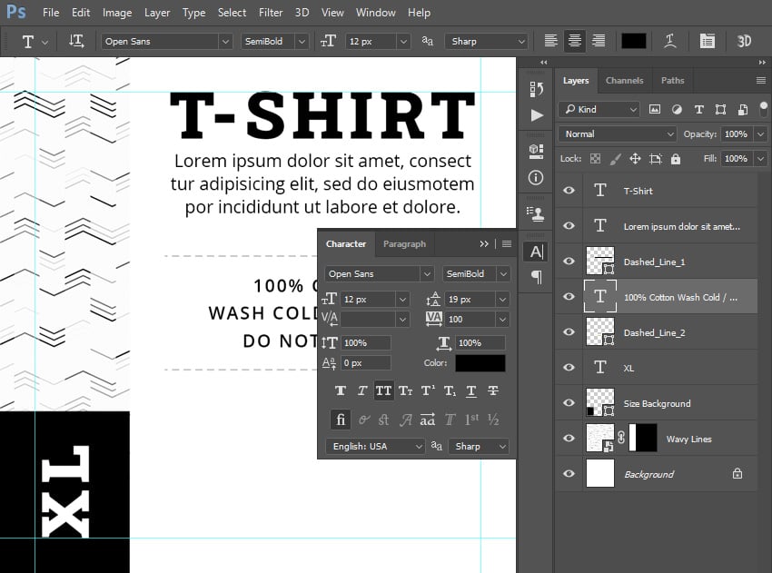How to Create Your Own T-Shirt Label Template | Envato Tuts+