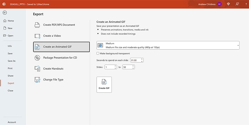 How to Make a PowerPoint Animated GIF From a PowerPoint Slide | Envato ...