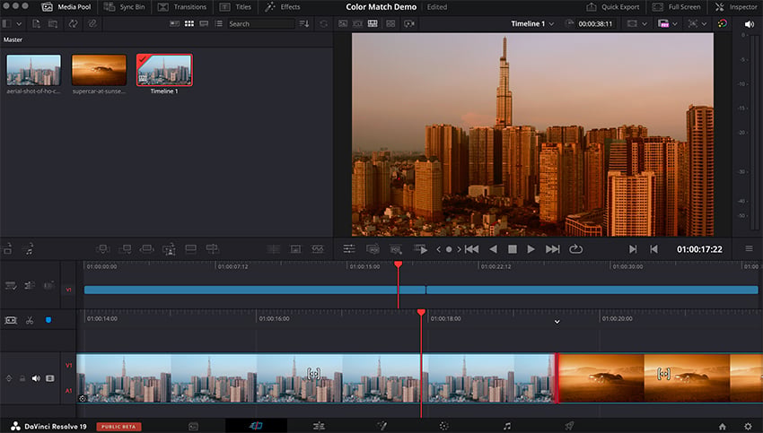 How to Match Colors Between Video Clips Using DaVinci Resolve | Envato ...
