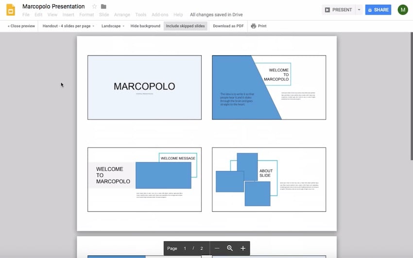 How to Quickly Print Multiple Google Slides on One Page in 60 Seconds ...