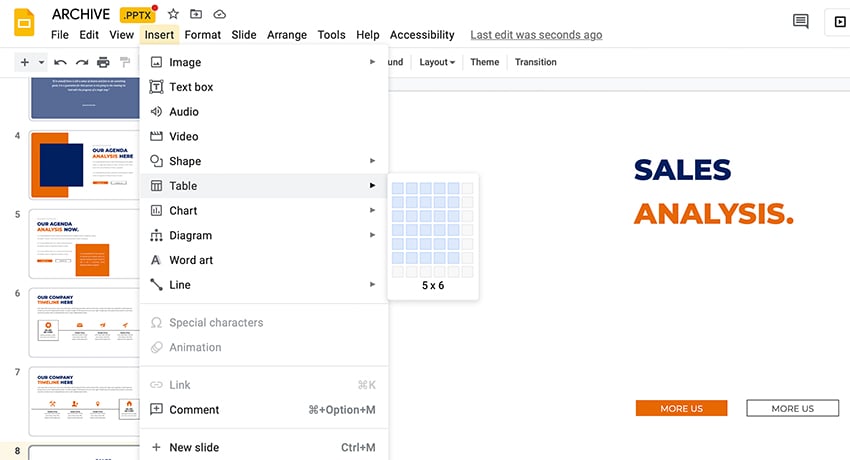 How to Quickly Make, Add, & Format Tables in Google Slides | Envato Tuts+
