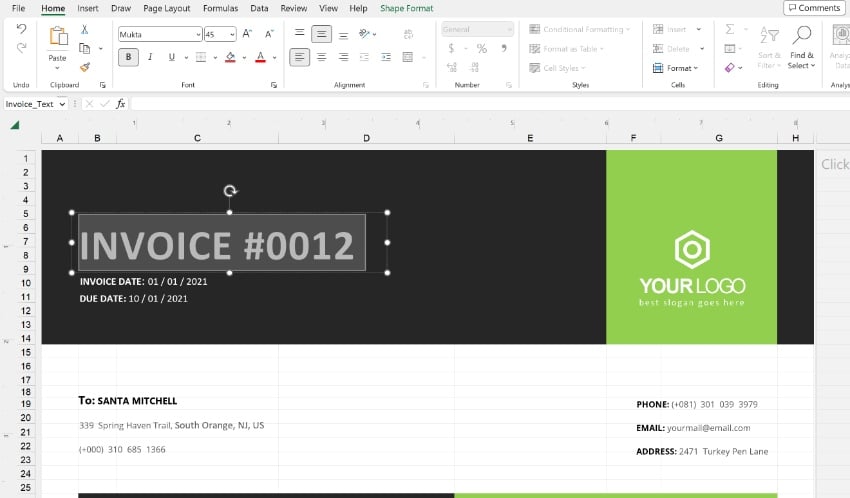 How to Create an Invoice in Excel Using a Template | Envato Tuts+