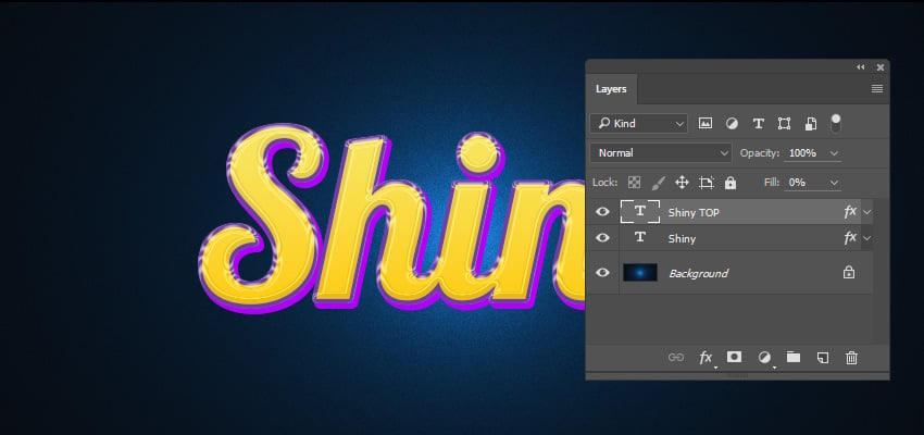How to Create a Colorful and Shiny Text Effect in Adobe Photoshop ...