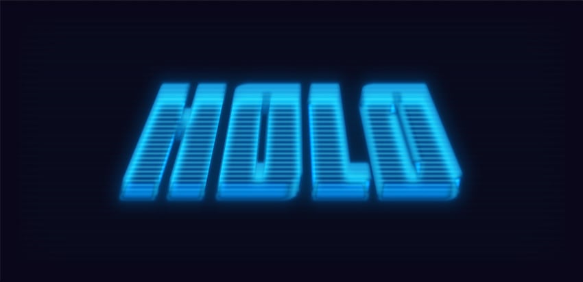 How to Make a 3D Hologram Text Effect Photoshop Action | Envato Tuts+