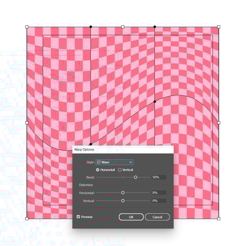 How to make a warped checkerboard pattern in Illustrator | Envato Tuts+