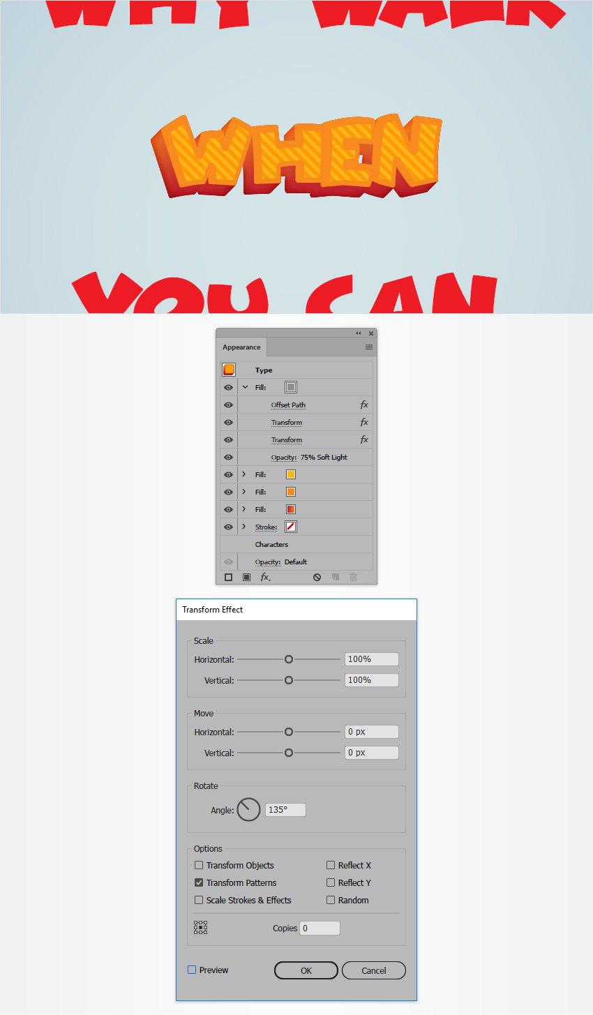 How to Create a Bold, Cartoonish Text Effect in Adobe Illustrator ...