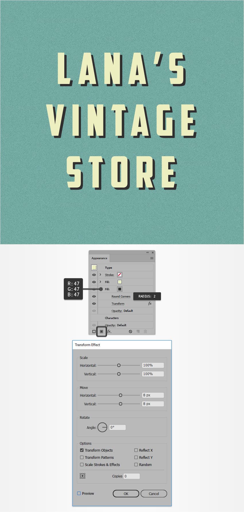 How to Create a Grunge, Vintage Text Effect in Adobe Illustrator ...