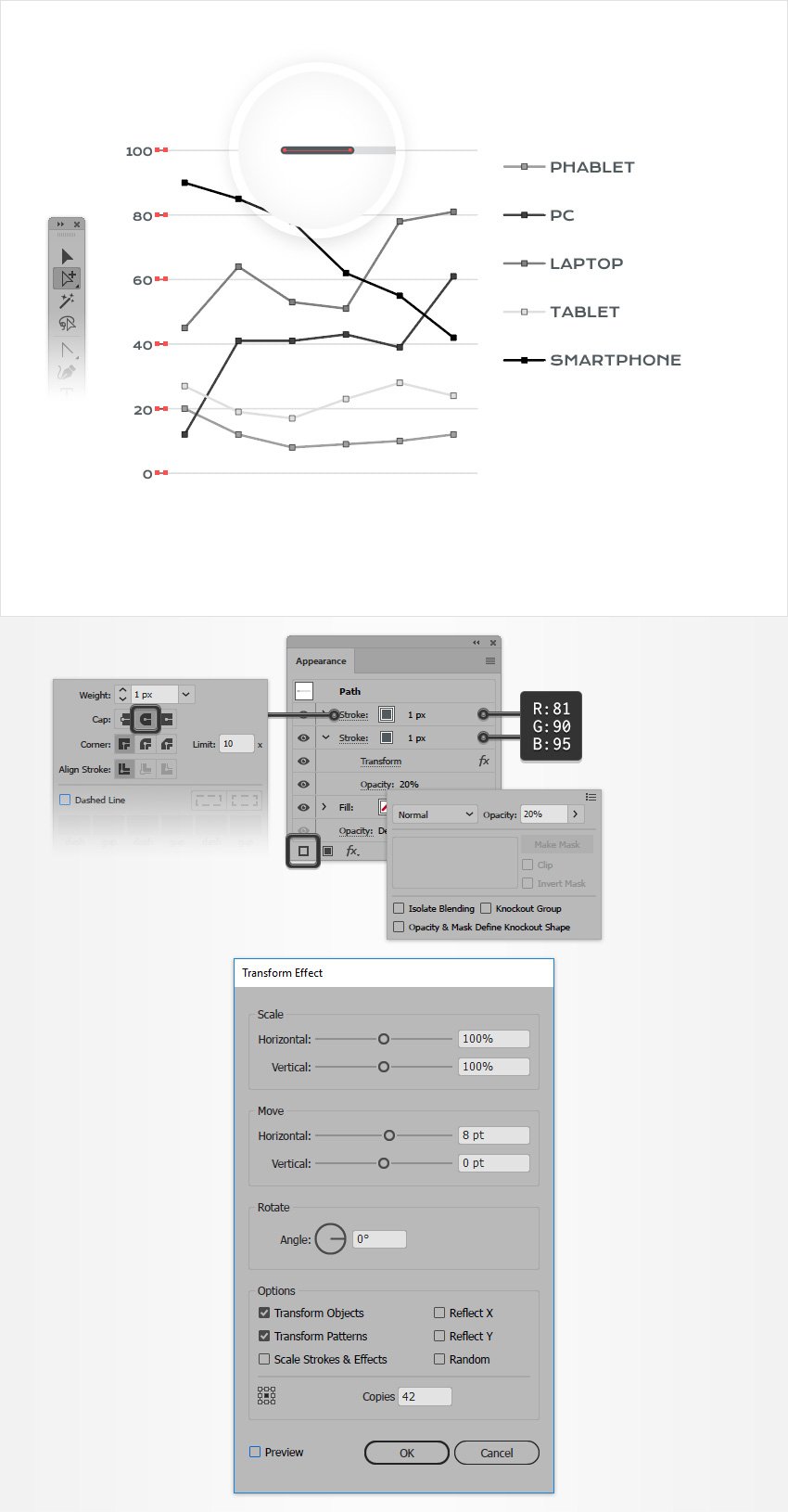 How to Create an Editable Line Chart in Adobe Illustrator | Envato Tuts+