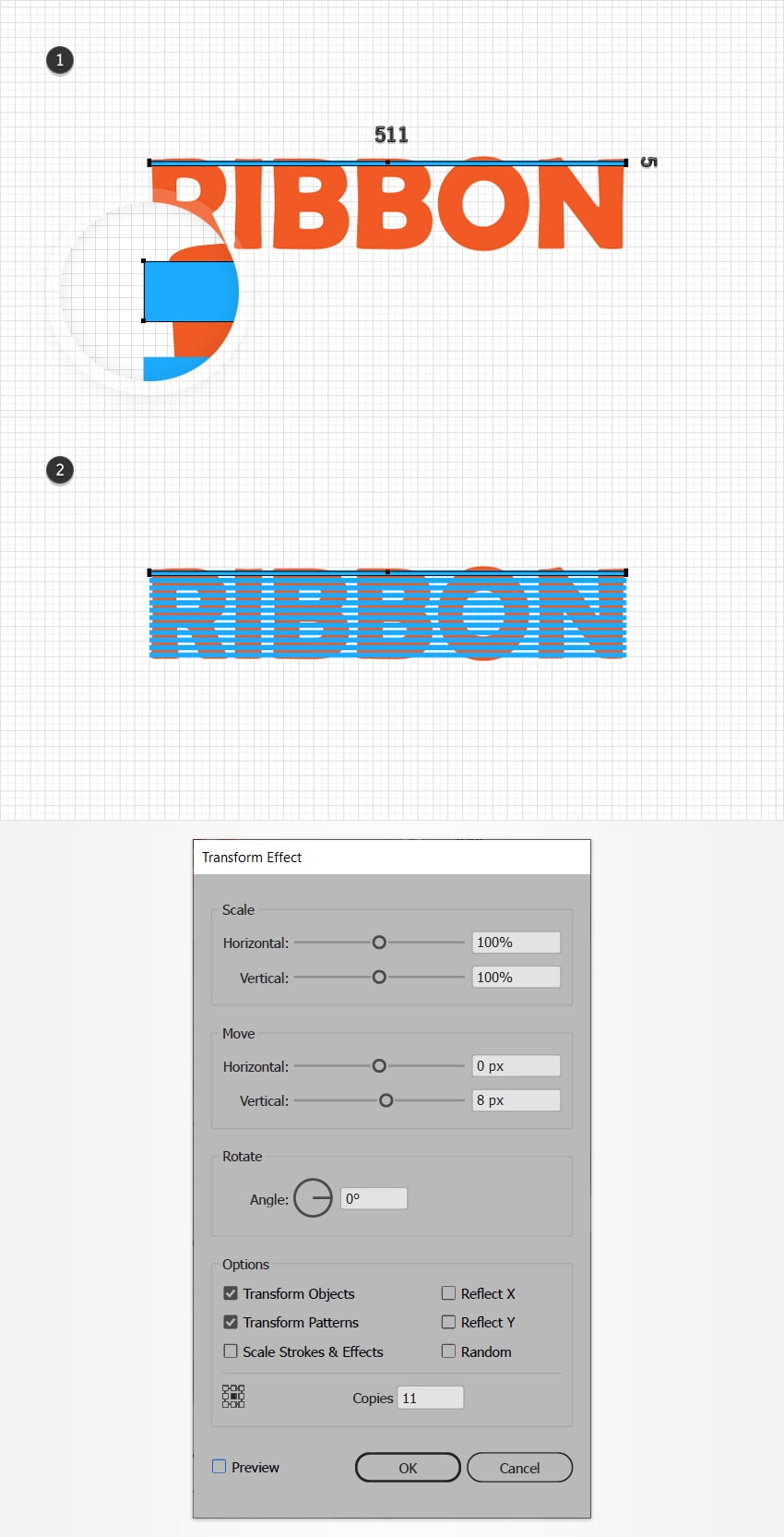 How to Create a Wrapped Ribbon Text Effect in Adobe Illustrator ...