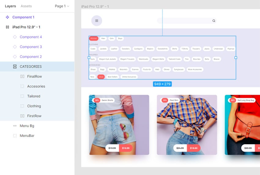 How to Work with Auto Layouts, Components, and Dynamic Content in Figma ...