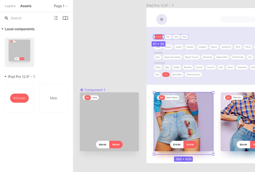 How to Work with Auto Layouts, Components, and Dynamic Content in Figma ...