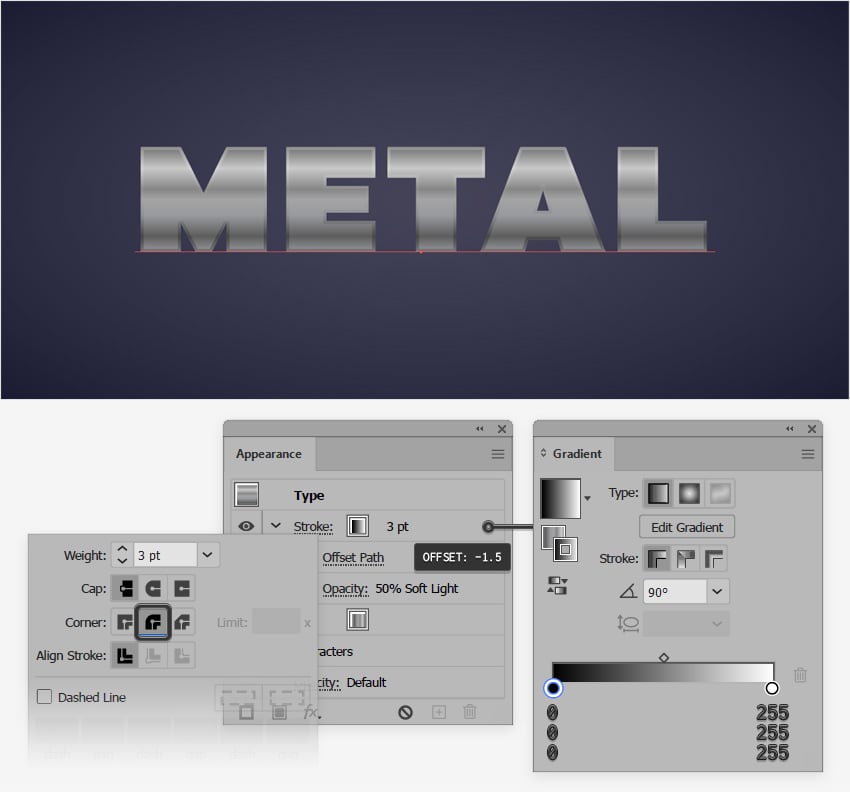 How to Make a Metallic Effect in Illustrator | Envato Tuts+
