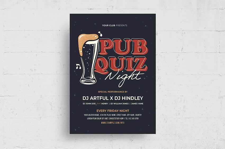 20+ Best Trivia Night Flyers (Examples to Download) | Envato Tuts+