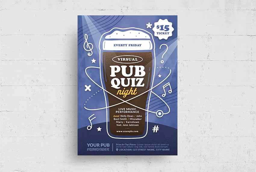 20+ Best Trivia Night Flyers (Examples to Download) | Envato Tuts+