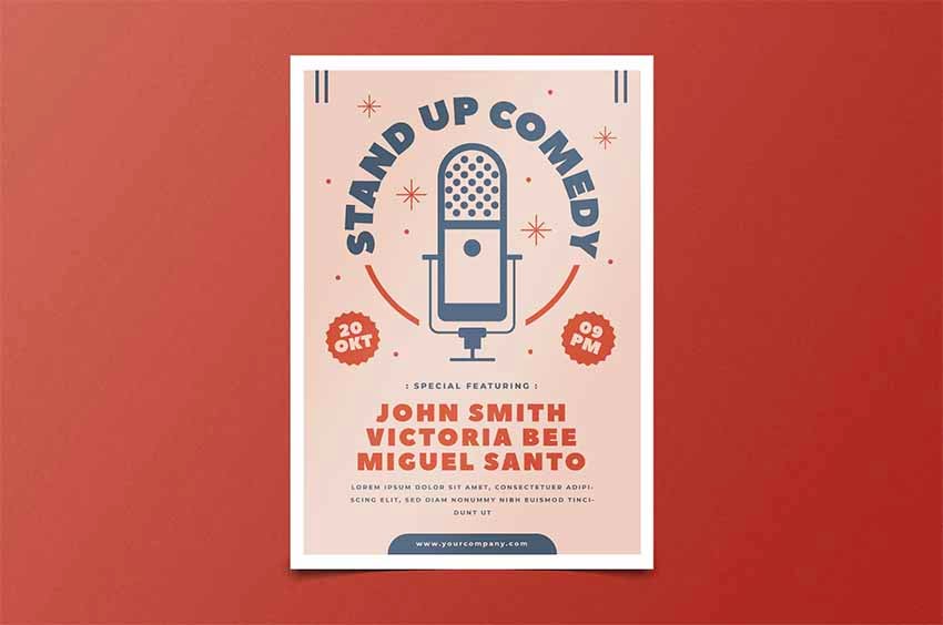 36 Best Stand Up Comedy Posters & Flyers | Envato Tuts+