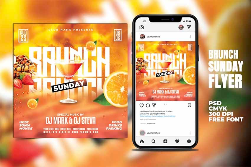 24 Best Brunch Flyer Templates | Envato Tuts+