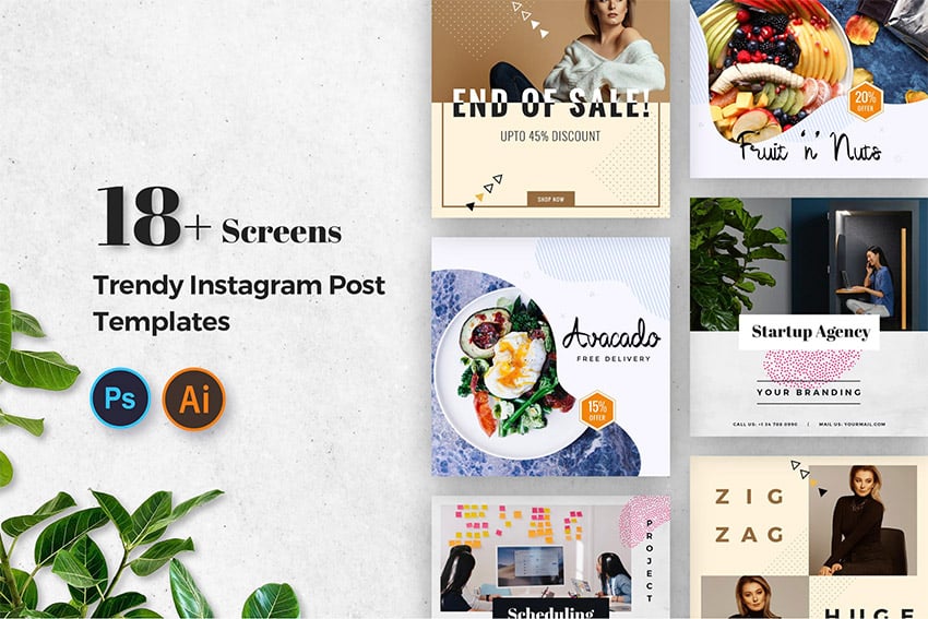 34 Best Instagram Templates (Posts, Stories, PSD, and More) | Envato Tuts+