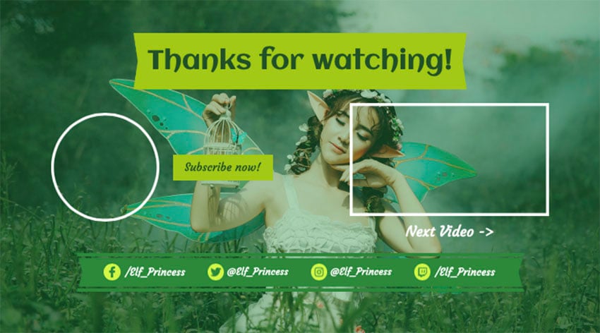 Las 45 mejores plantillas de pantallas finales para YouTube creadas ...