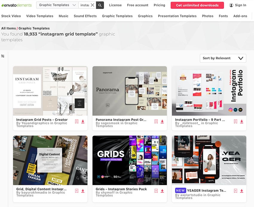 44 Best Instagram Layout Ideas (using Instagram Grid Templates ...
