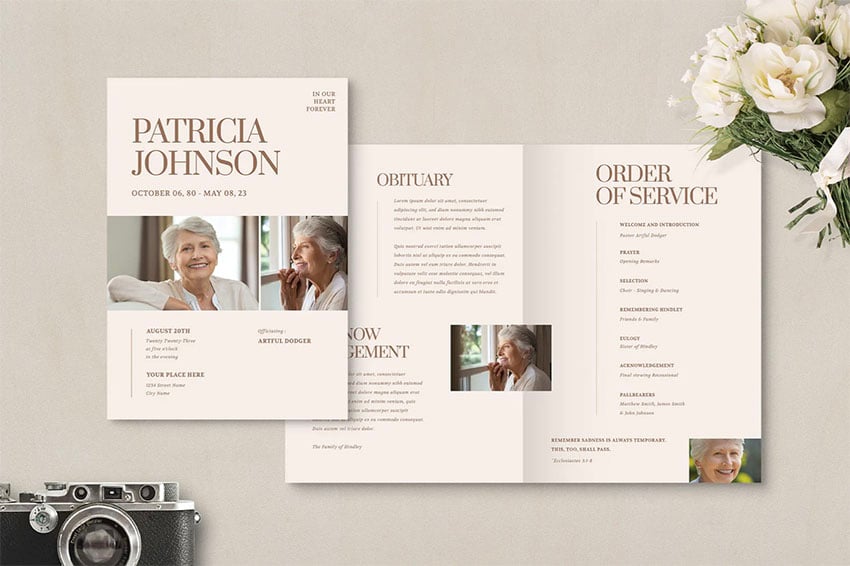 37 Best Funeral and Memorial Program Templates (Agenda, Order of ...
