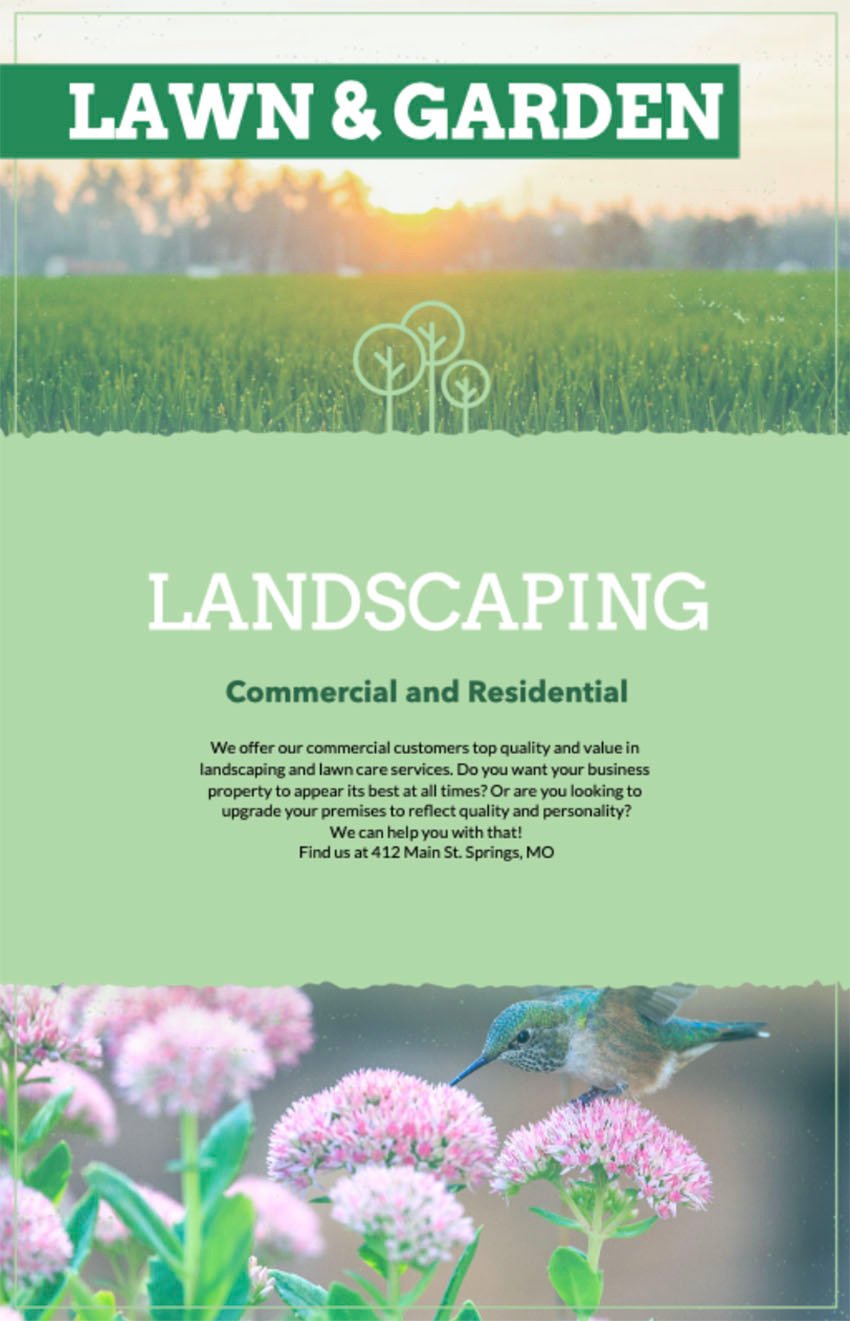 42 Best Landscaping Flyers Templates (Landscaping Flyer Ideas ...