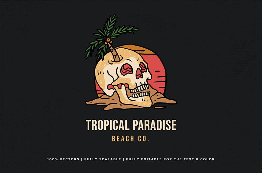 40+ Best Tropical Logo Designs (Palm Trees & Tropical Logo Ideas)