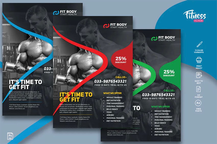 Die 45 besten Fitness-Flyer-Vorlagen (für Fitnessstudios, Bootcamps und ...