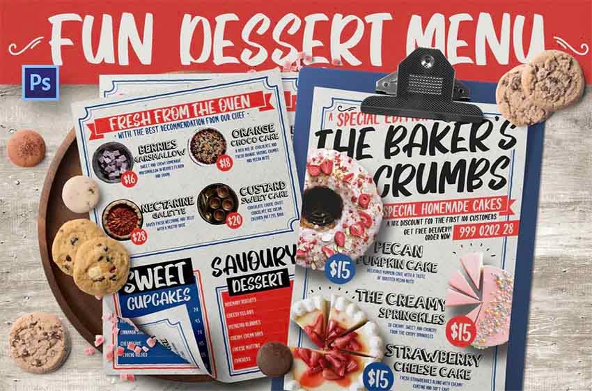35 Best Dessert Menu Templates (PSD, Word, PDF and More) | Envato Tuts+