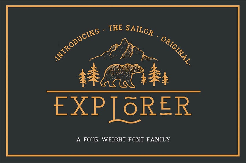 44 Best Outdoor Fonts (Rustic, Vintage and Modern Fonts to Download ...