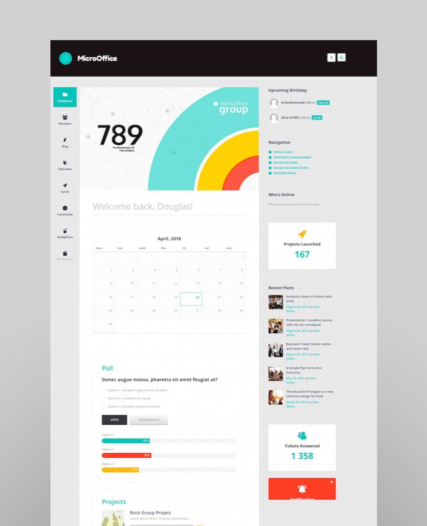 The Top 8 Corporate Intranet & Extranet WordPress Themes | Envato Tuts+