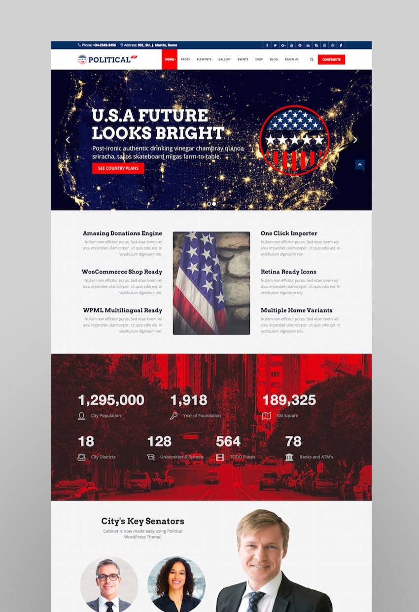 11+ Best Political WordPress Themes for Campaign & Party Websites ...