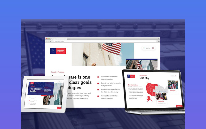 20+ Best Free USA (American) & Patriotic Google Slides Themes to ...
