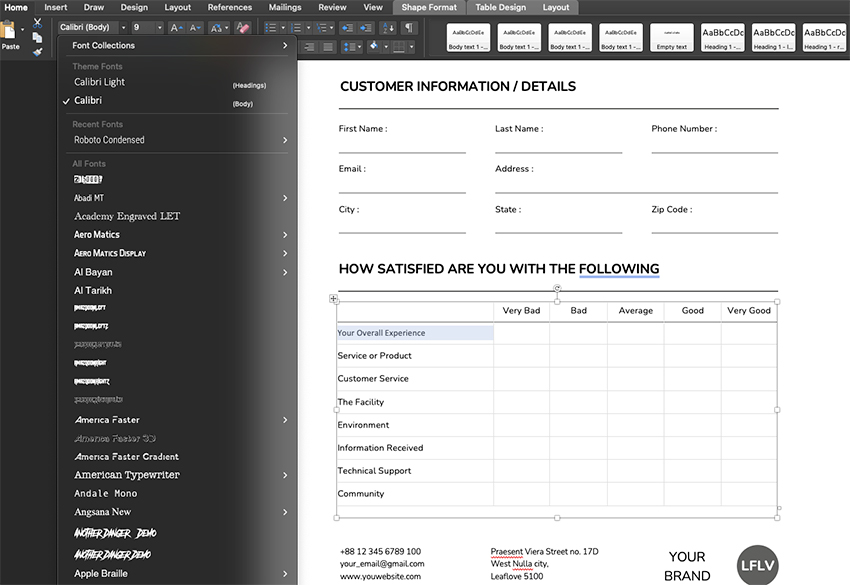 19 Best Free Questionnaire Microsoft Word Templates to Download 2025 ...