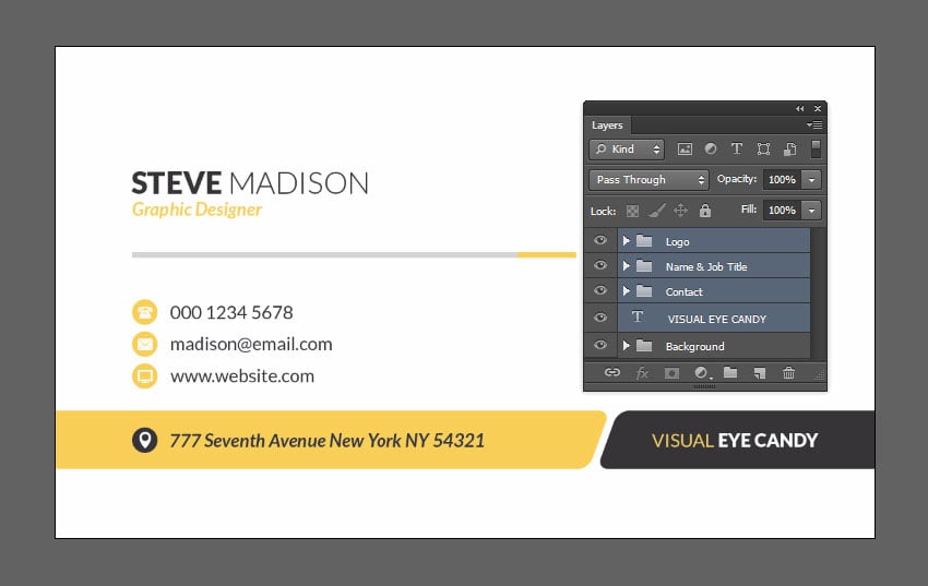 How to Create a Modern Business Card Using Adobe Photoshop