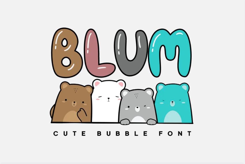 40 Best Bubble Fonts (Cool and Cute Bubble Fonts to Download) | Envato ...
