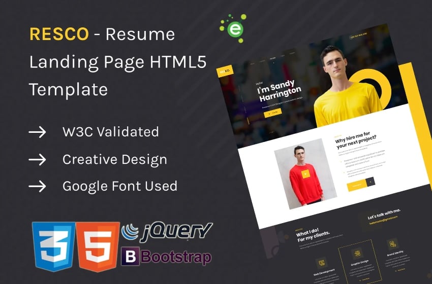 25 Beautiful Resume and CV Web Templates | Envato Tuts+