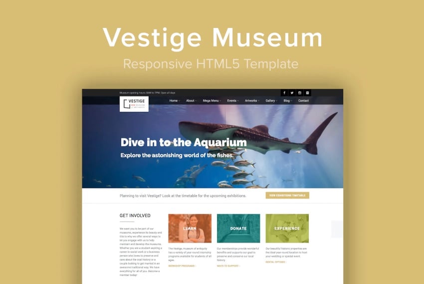 Best Art Gallery, Museum and Exhibition HTML Templates for 2025 ...